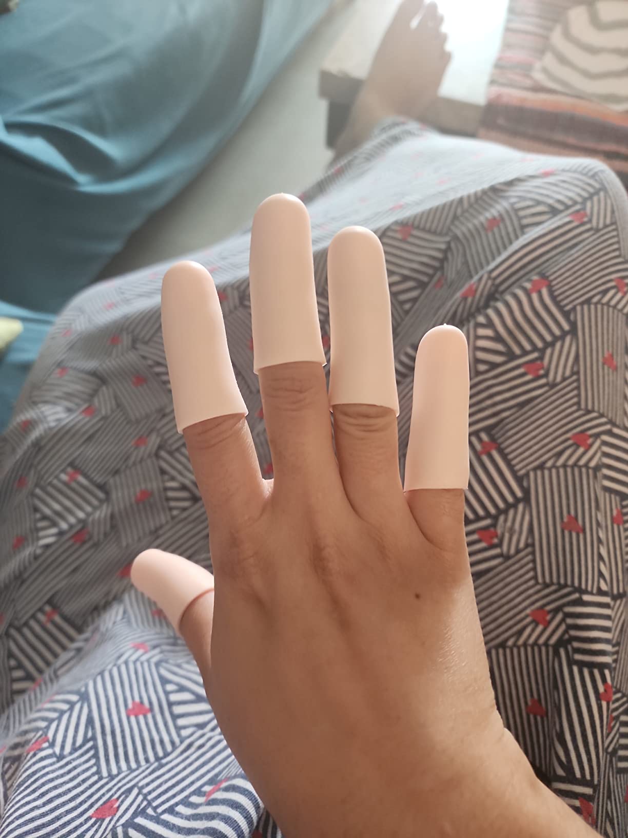 Anzailala Gel Finger Support Protector Gloves, Gel Finger Cots/Covers ...