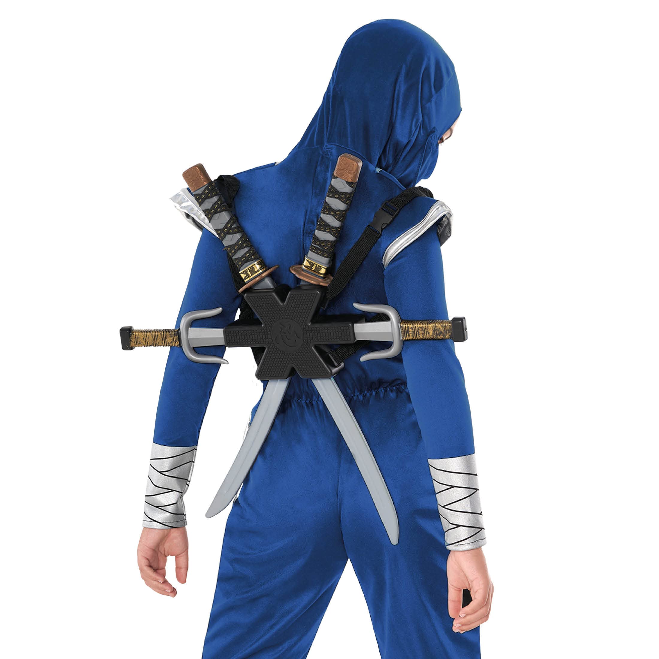 Morph Deluxe Blue Ninja Costume for Kids – Boys Halloween Ninja Outfit ...