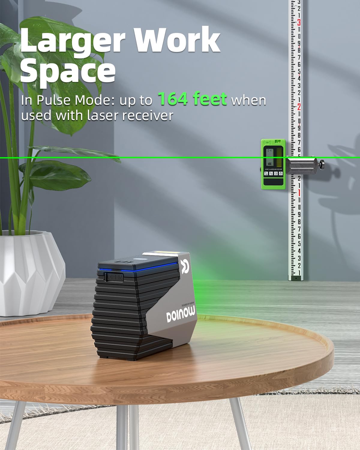 Self Leveling Laser Level, 164ft Green Cross Line Laser, Gesture ...