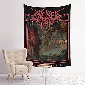 Amazon.com: SUNSHARD Chelsea Music Grin Tapastry Wall Hanging Poster ...