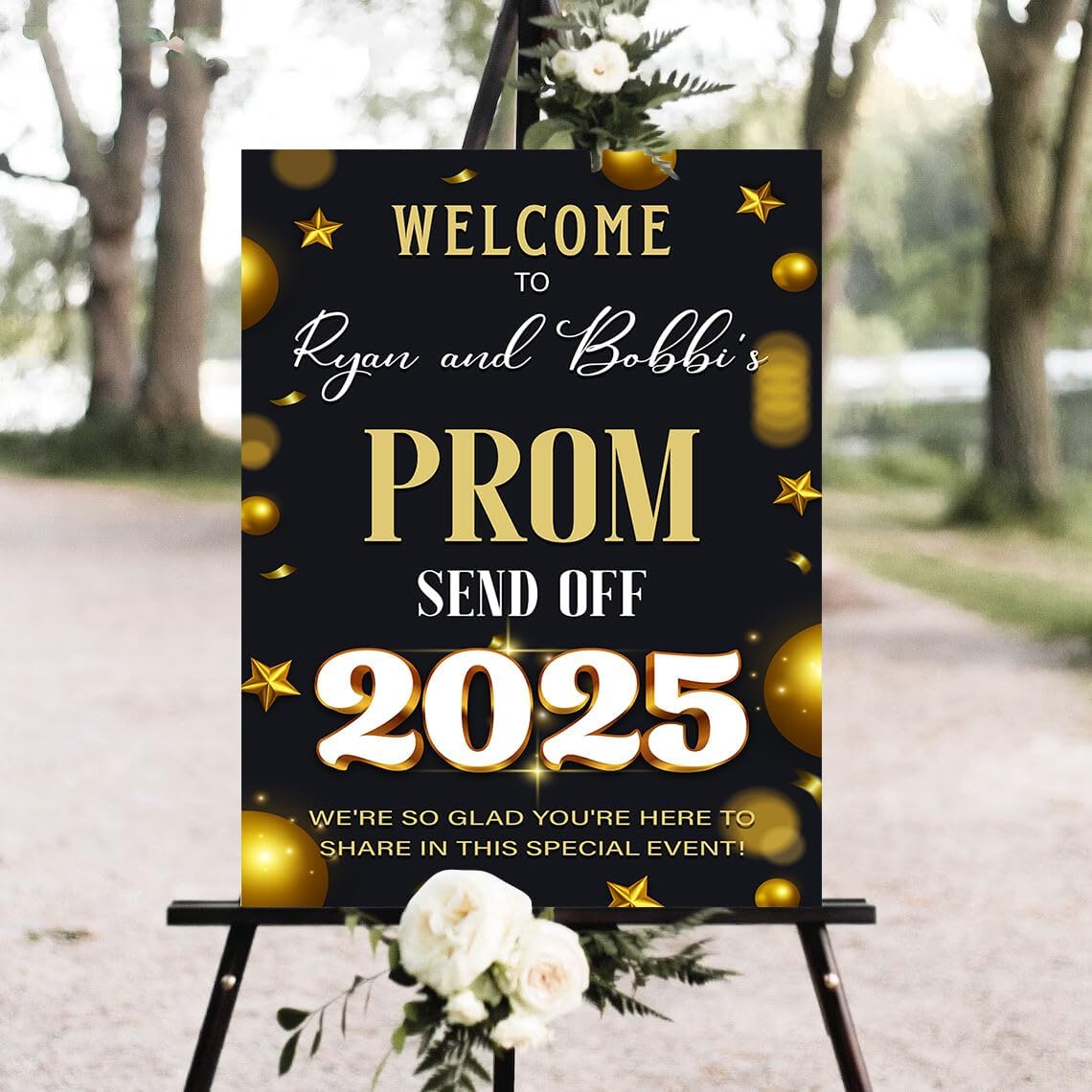 Amazon.com : Personalized Prom Send-off Party Welcome Sign, Class Of ...