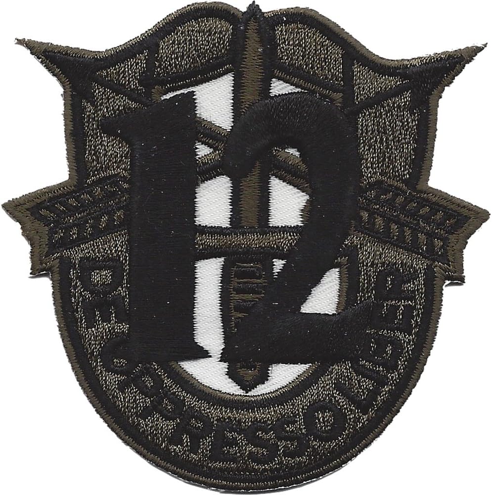 Amazon.com: 12th Special Forces Group Crest OD Green Black 12 Patch ...