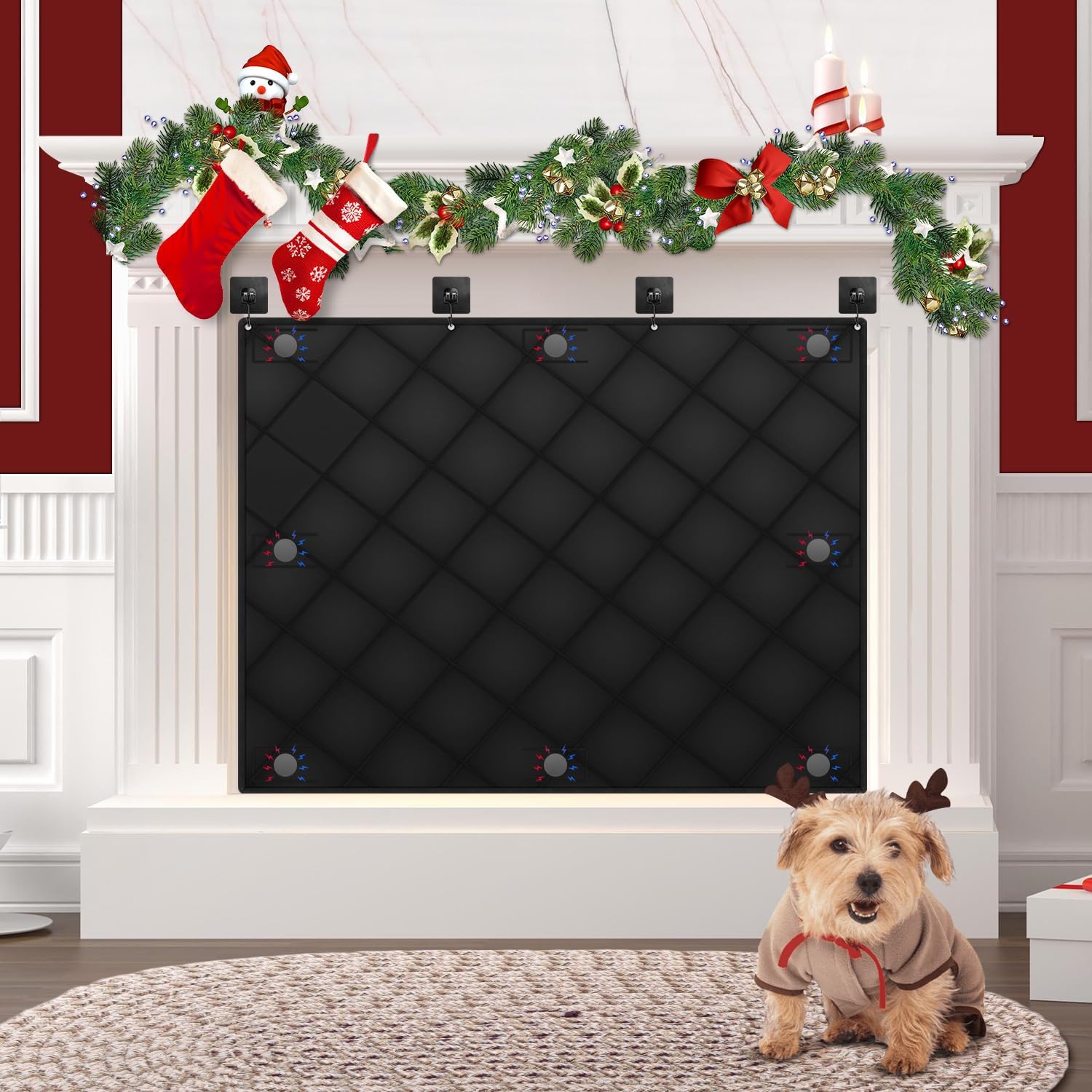 Amazon.com: Magnetic Fireplace Cover, Fireplace Blanket Indoor for Heat ...