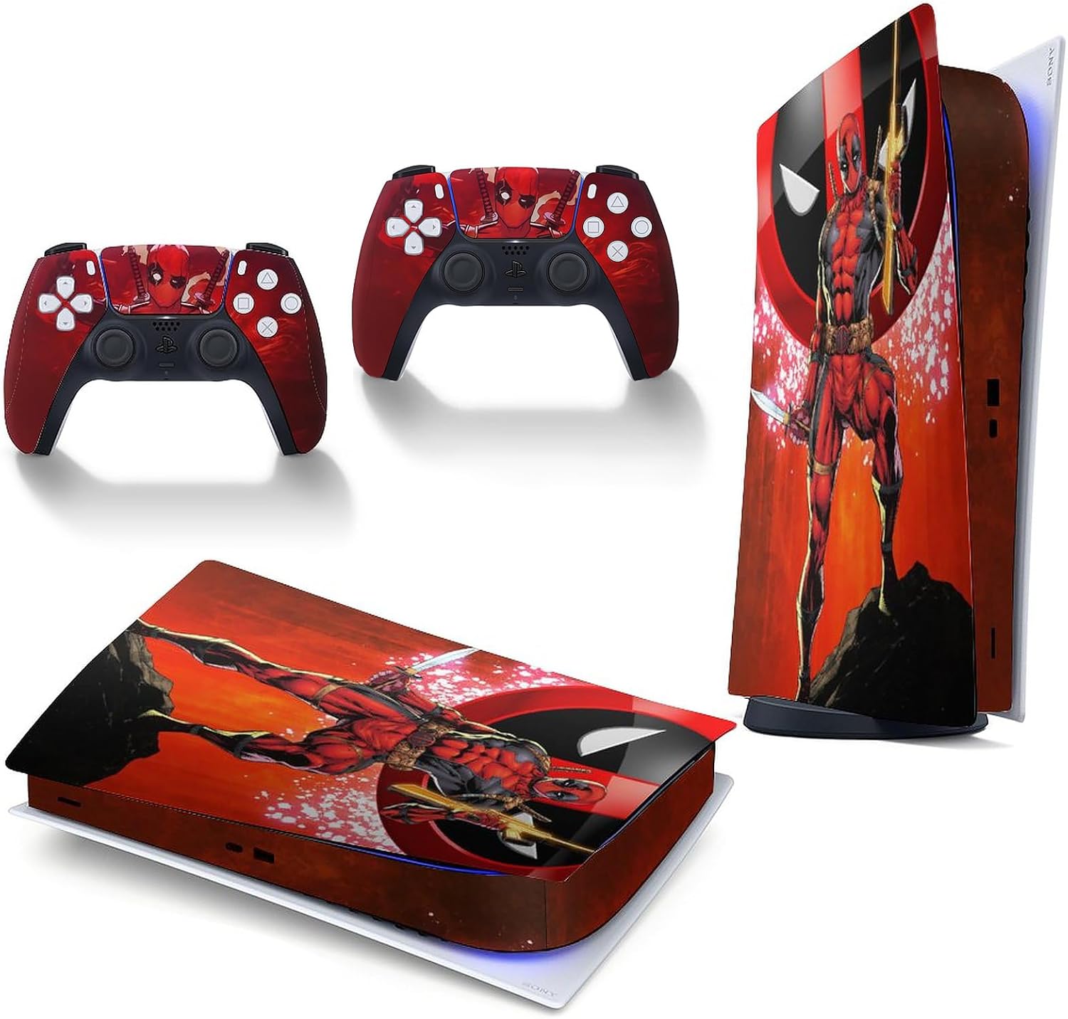 Amazon.com: Vinyl Skins for PS5 Digital Edition Console and Controller ...