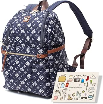 Amazon.co.jp: [わちふぃーるど] [ 猫のダヤン リュック 軽量 撥水 コンパクト 軽い 大容量 レディース ダヤン 猫 グッズ バッグ ラウンドリュック WTSK-05 ...