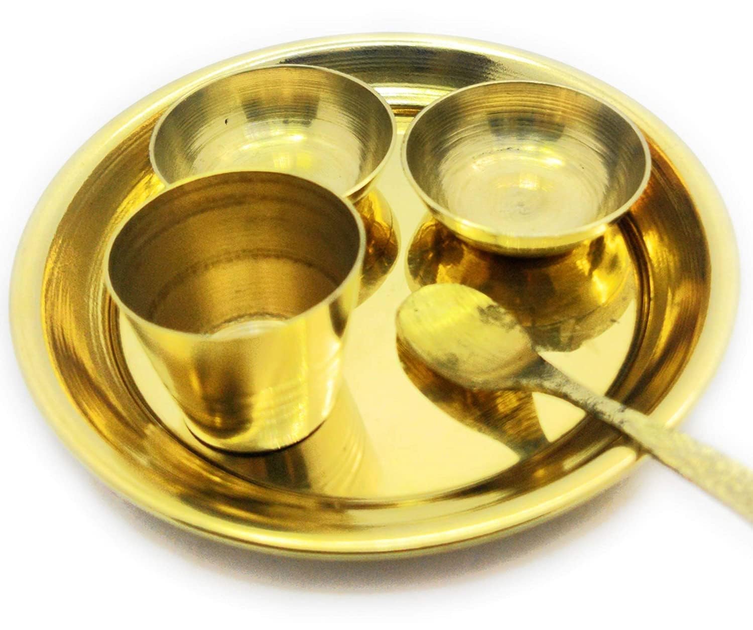 Crown Warriors Laddu Gopal ji, Thakur Ji, Krishna Brass Pooja Thali Set ...