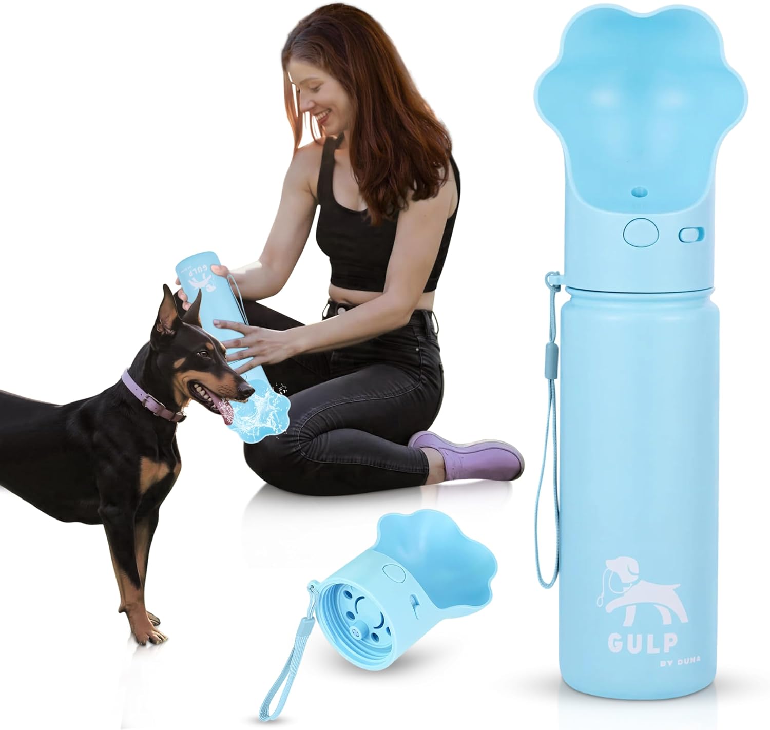 Amazon.com : Gulp by Duna - 18oz Insulated Stainless Steel Travel Dog ...