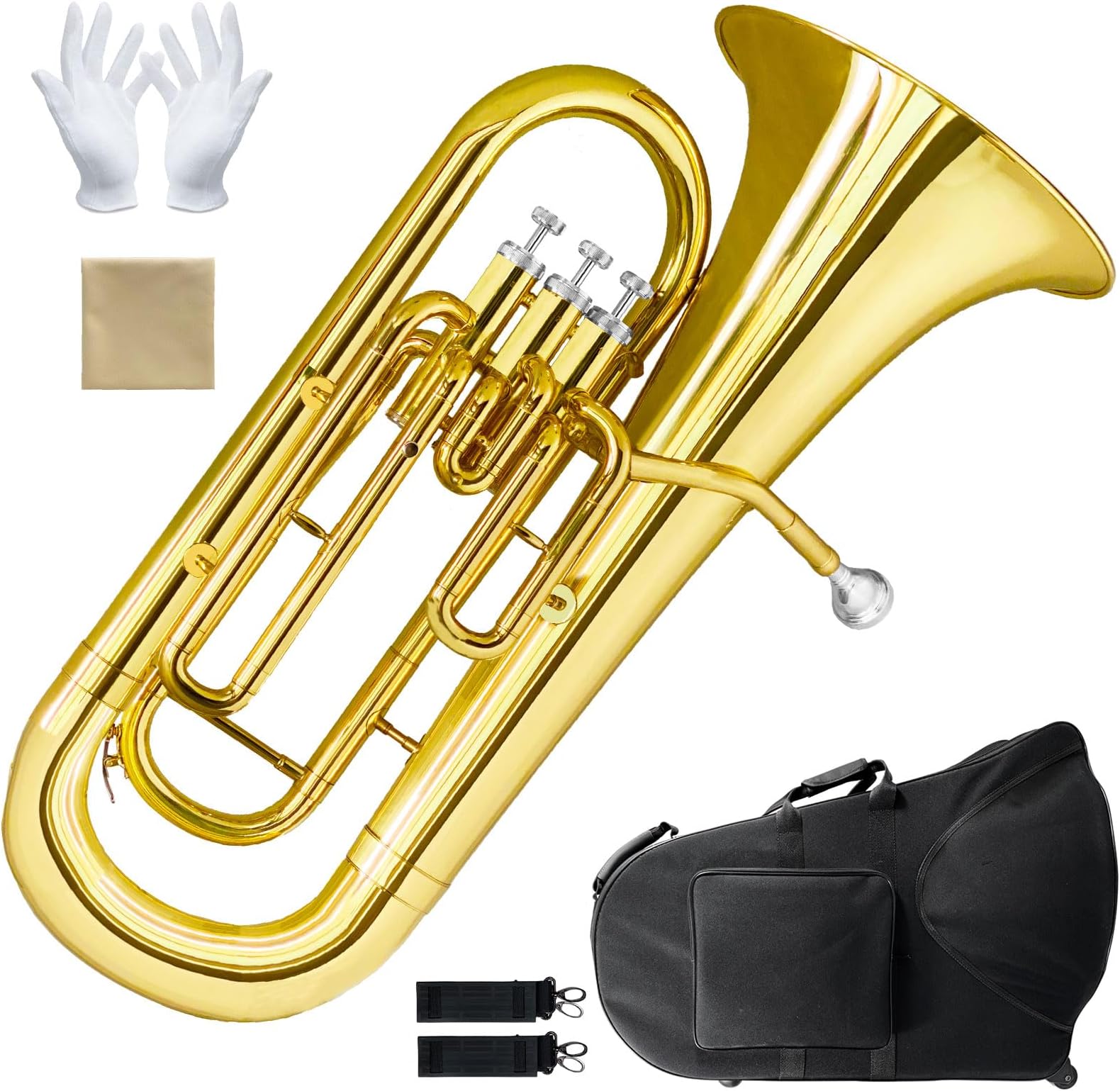 Amazon.com: Queen Brass Sousaphone 25 Valve Big Tuba Made Of/Full Brass ...