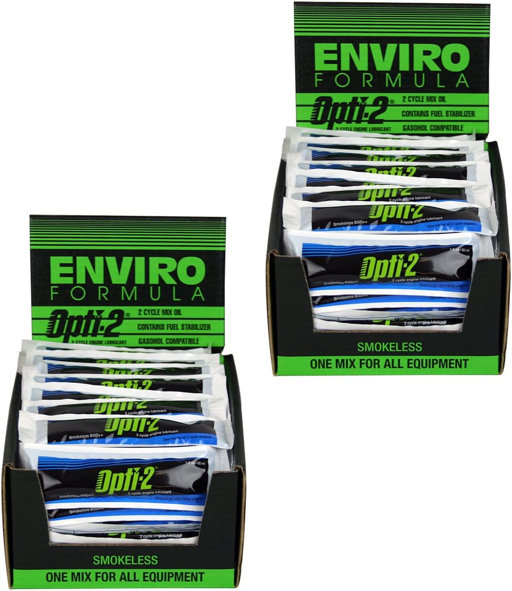 Amazon.com : Opti-2 20096 1 Gallon Mix Pouches 2-Cycle Engine Lubricant ...