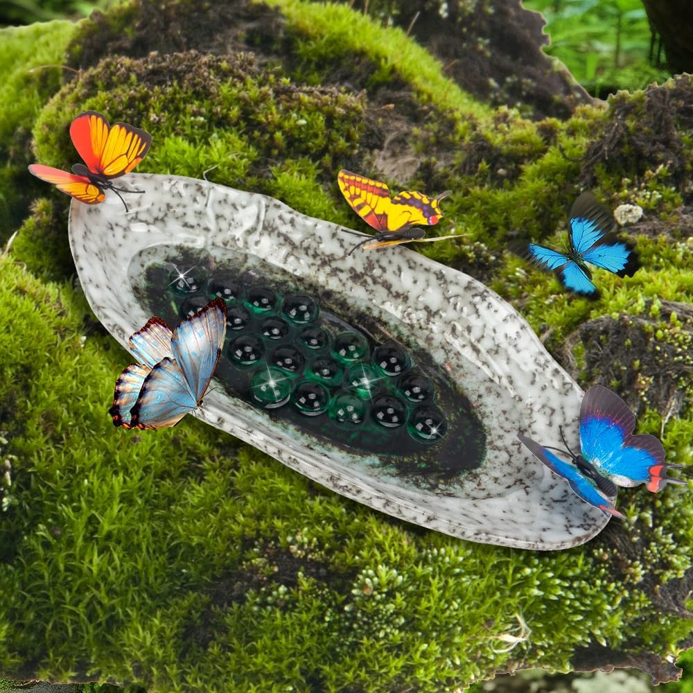Amazon.com : Butterfly Watering Station Outdoors Bee Feeders Watering ...