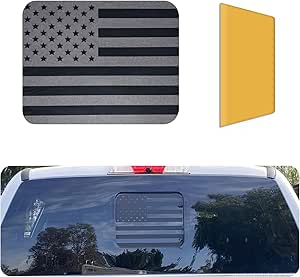 Amazon.com: Rear Middle Window American Flag Decal Compatible with Ford ...