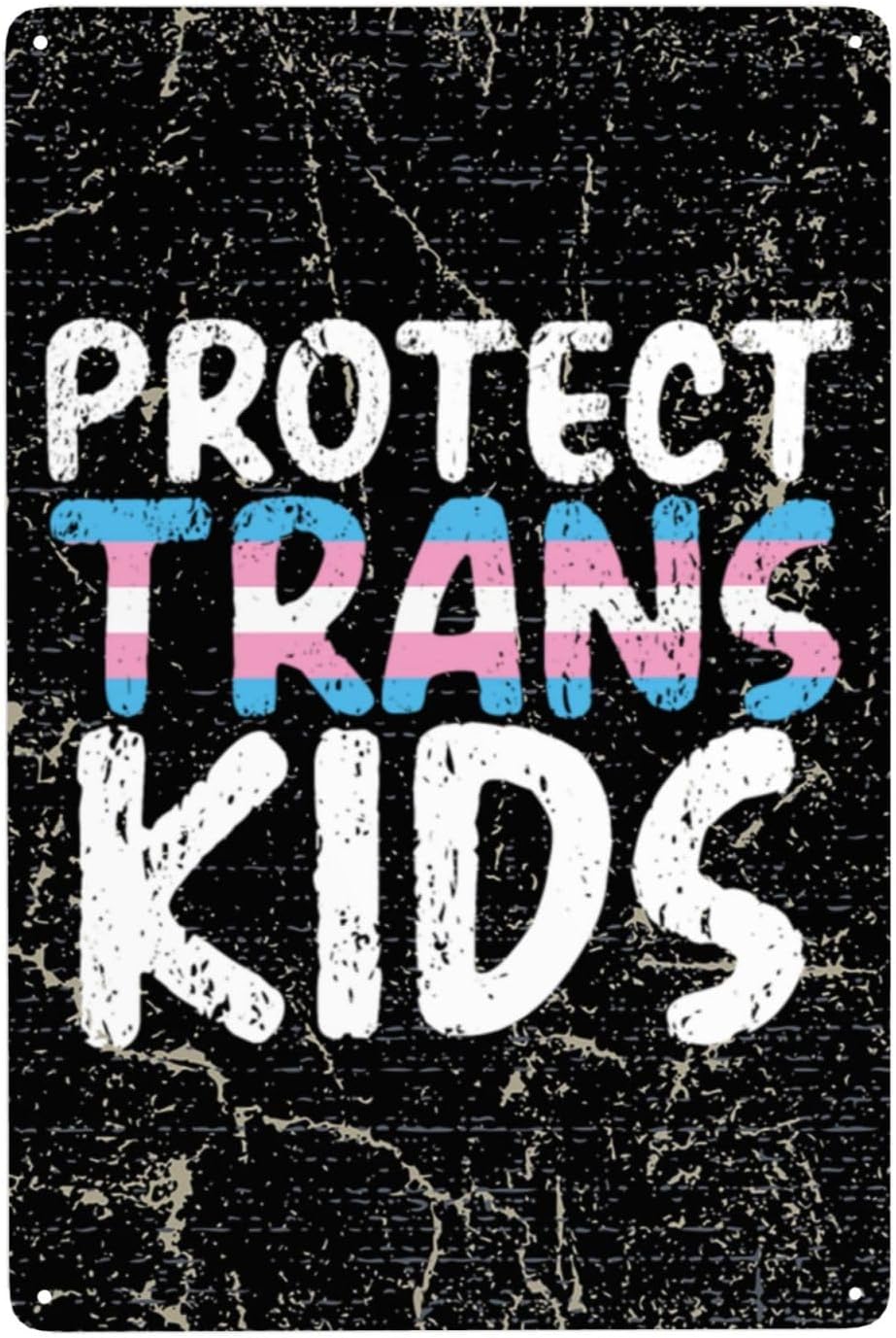 Amazon.com: Kkaingg Sign Protect Trans Kids Transgender Youth LGBT ...