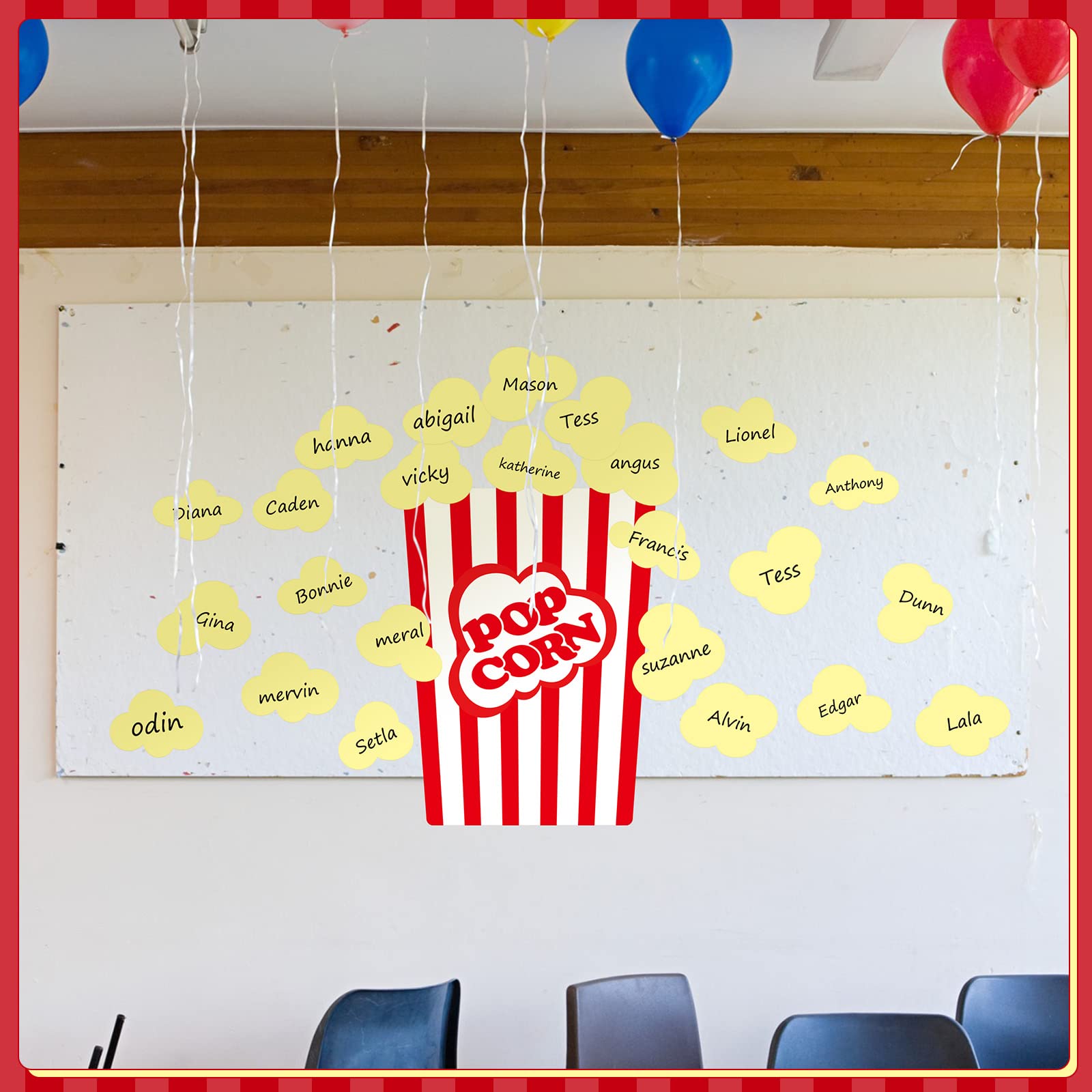 Snapklik.com : 25 Pcs Various Popcorn Stickers Bulletin Board Self ...