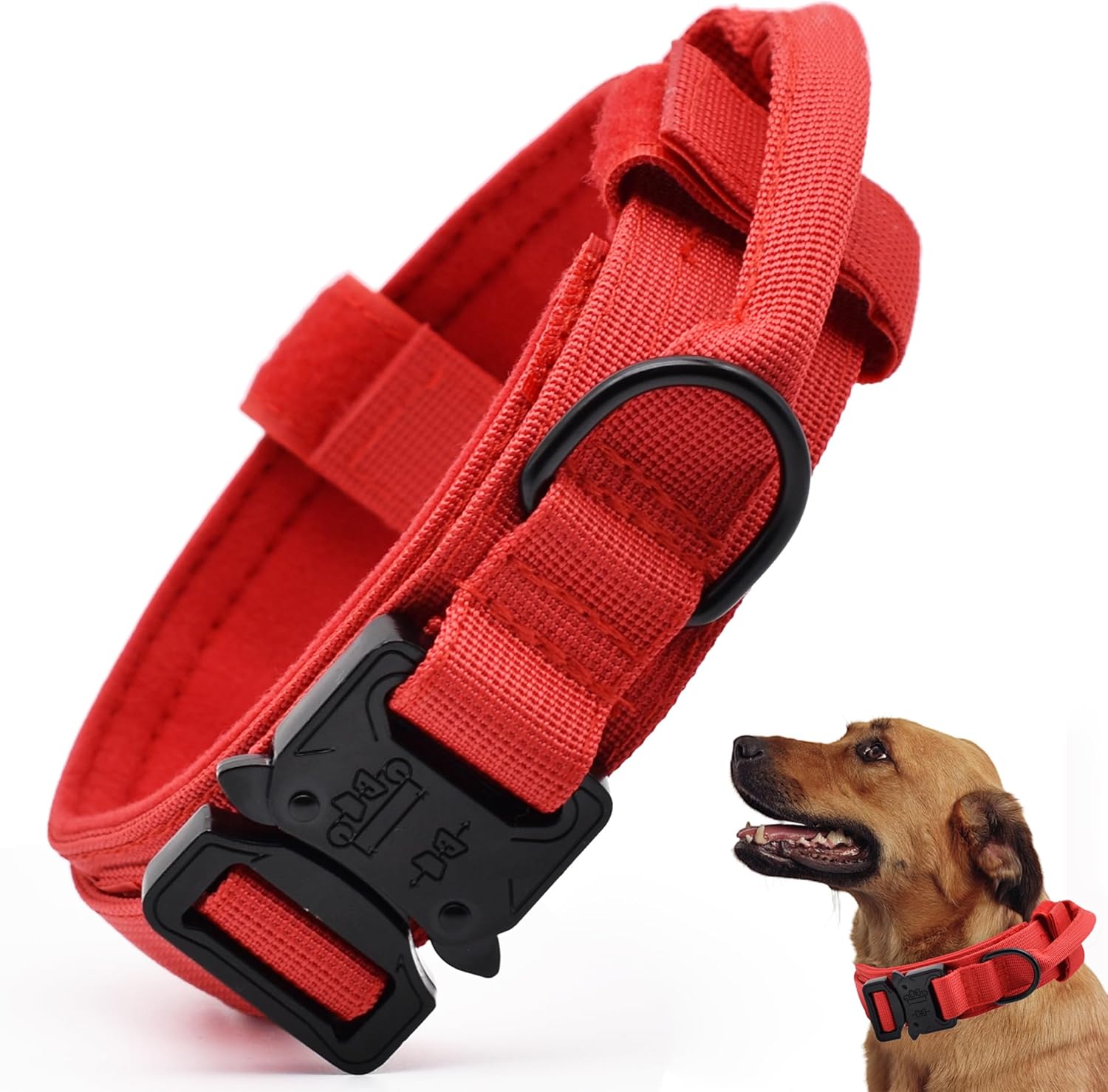Amazon.com : Tactical Dog Collar, Adjustable Military Training Nylon ...