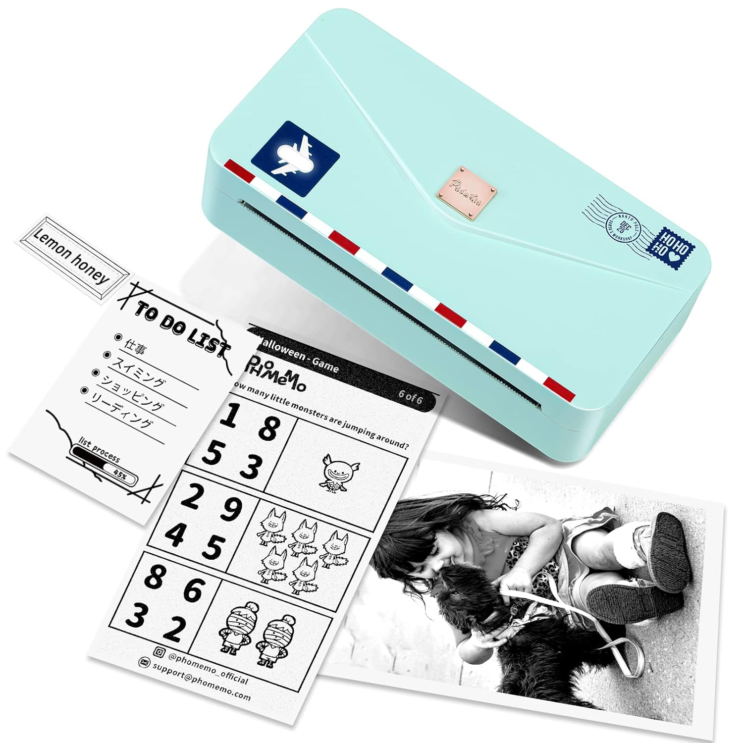 Phomemo M04AS Mini Printer, Thermal Printer, Compatible with 0.6 inch ...