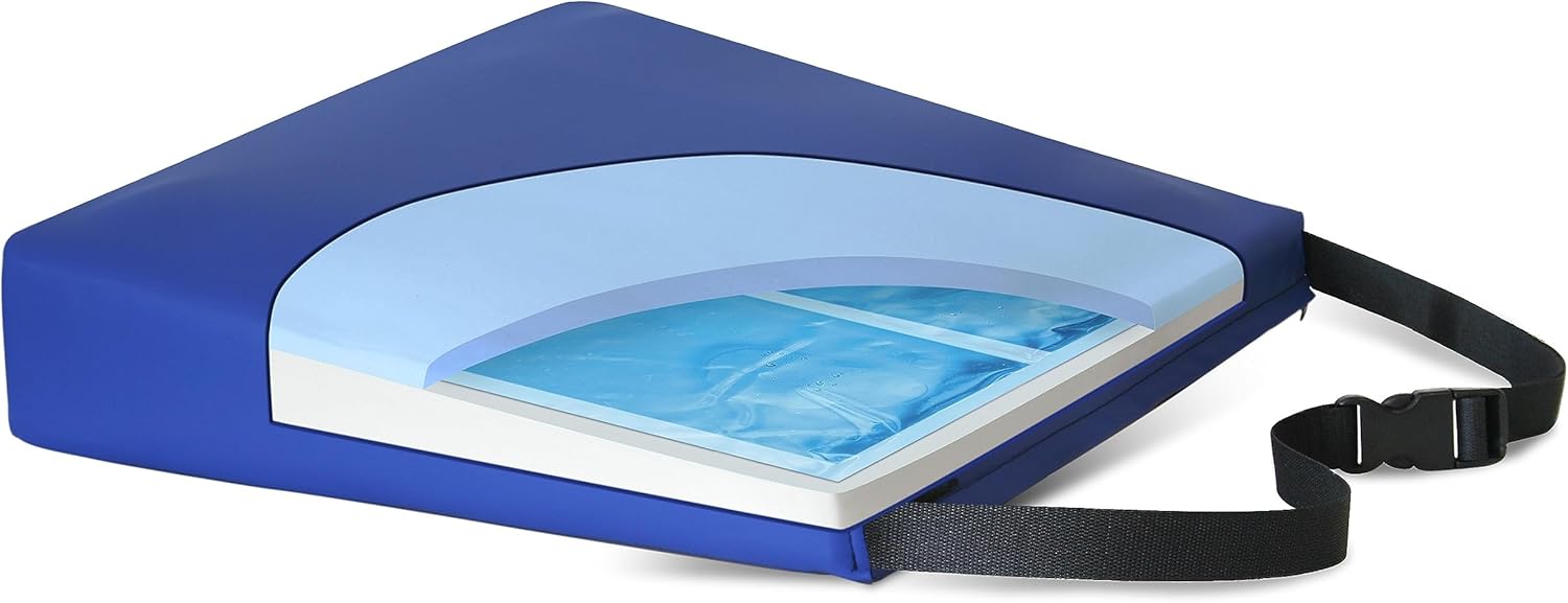 Amazon.com : NYOrtho Wheelchair Gel Seat Cushions - Wedge-Shaped Gel ...