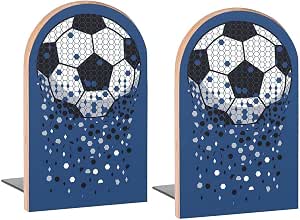 Amazon.com: Grunge Vintage Football Soccer Book Ends Decorative Wood ...