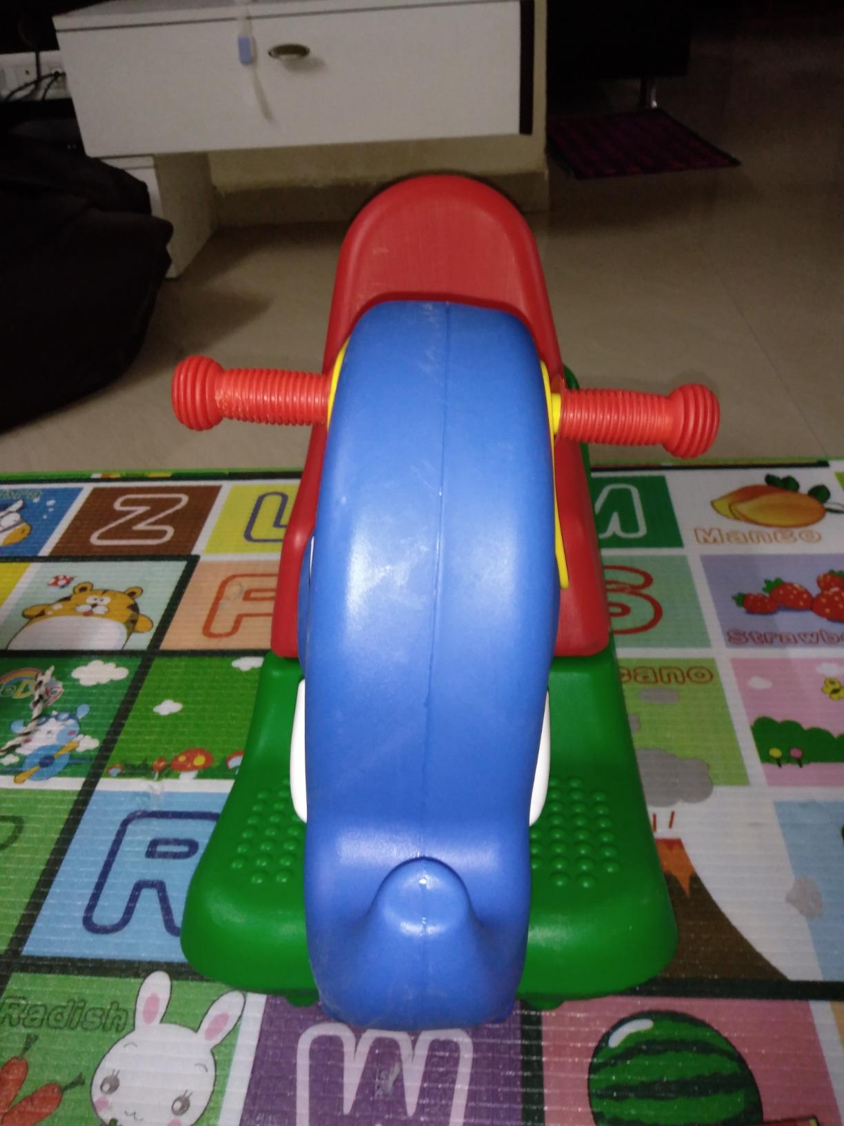 eHomeKart Plastic Elephant Ride-on Toy, Multicolour, 2 to 6 Years ...