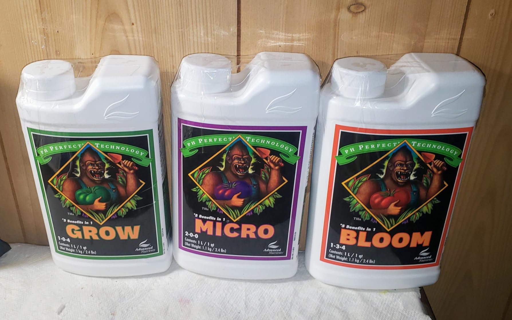 Amazon.com : Advanced Nutrients Grow Micro Bloom pH Perfect Bundle Set Combo Base Nutrient 1L ...