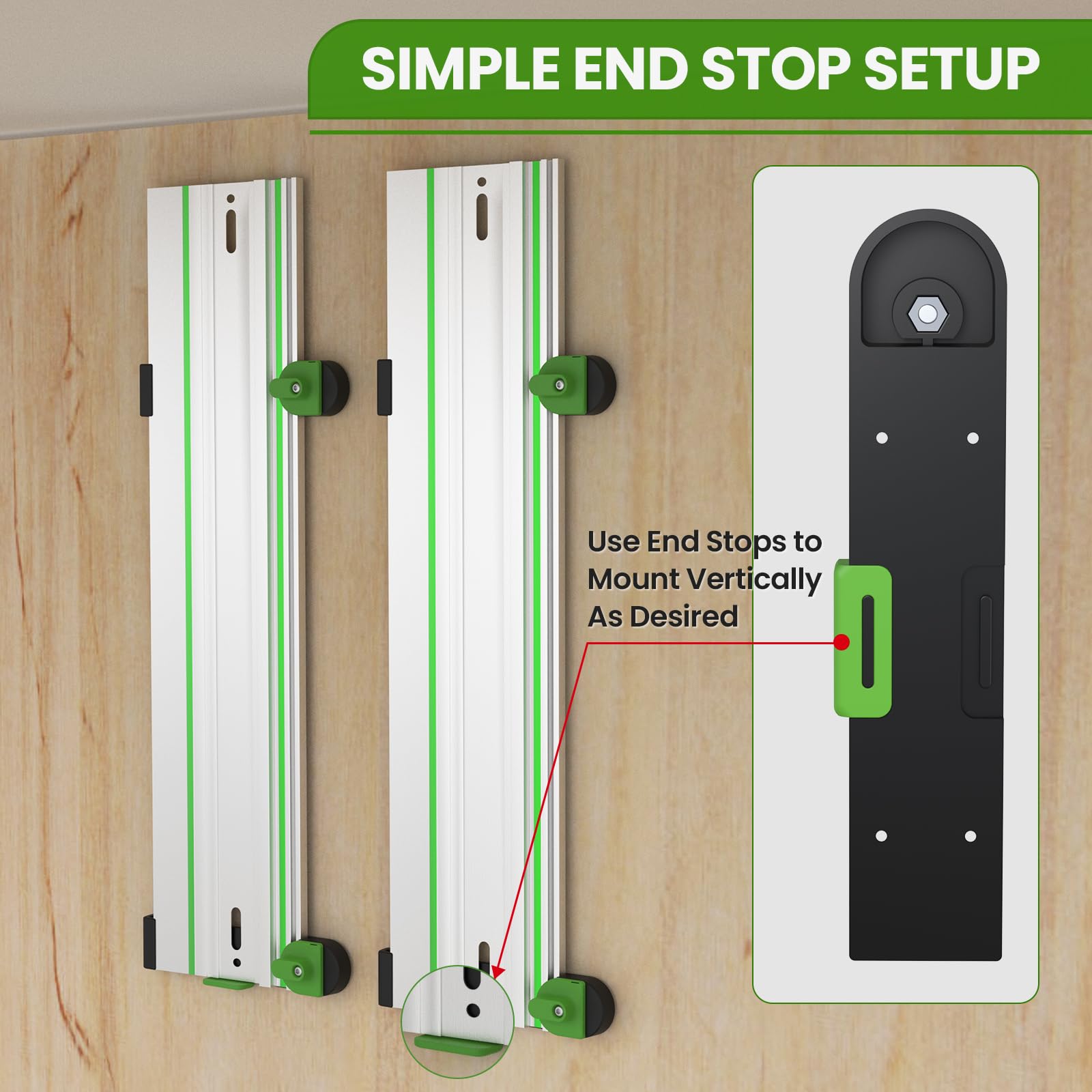 Snapklik.com : Ultimate Track Rack SystemTrack Saw Guide Holder, Track ...