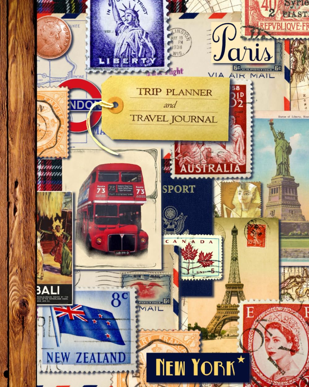 Trip Planner & Travel Journal: Vacation Planner & Diary for 4 Trips ...