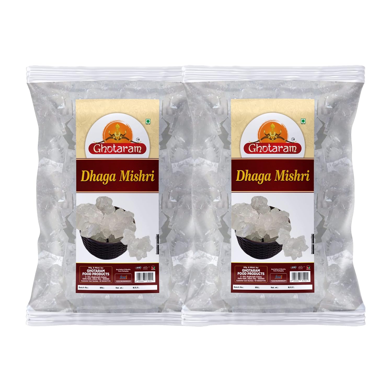 Ghotaram Organic Dhaga Mishri|Thread Mishri|Pure Chemical Free Natural ...