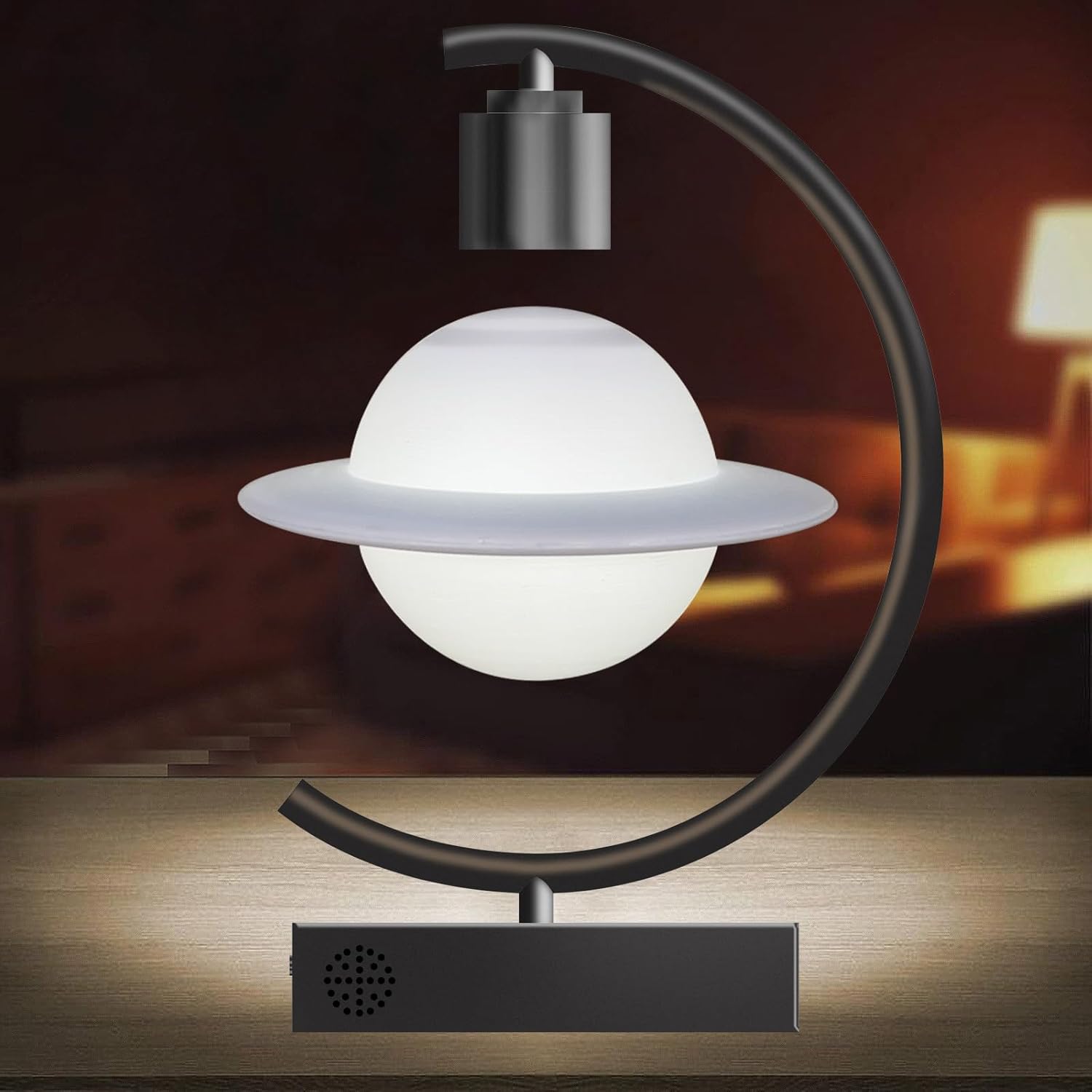 Magnetic Levitating Lamp Saturn Lamp with Phone Charger Bluetooth ...