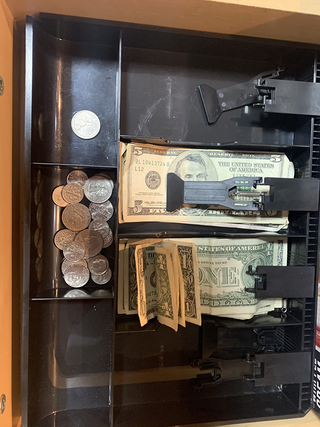 $6/mo - Finance Money Tray Cash Register Drawer Insert Tray Portable ...