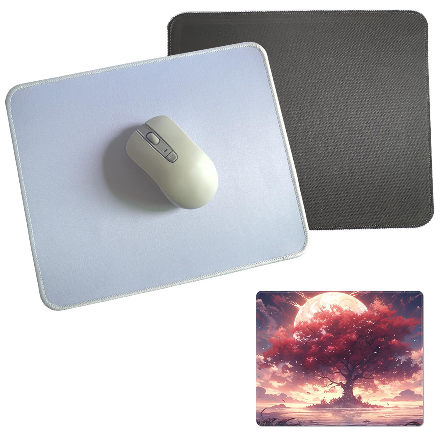 Amazon.com: Sublimation Mouse Pads Blanks, 20 pcs Bulk White Mouse Mat ...