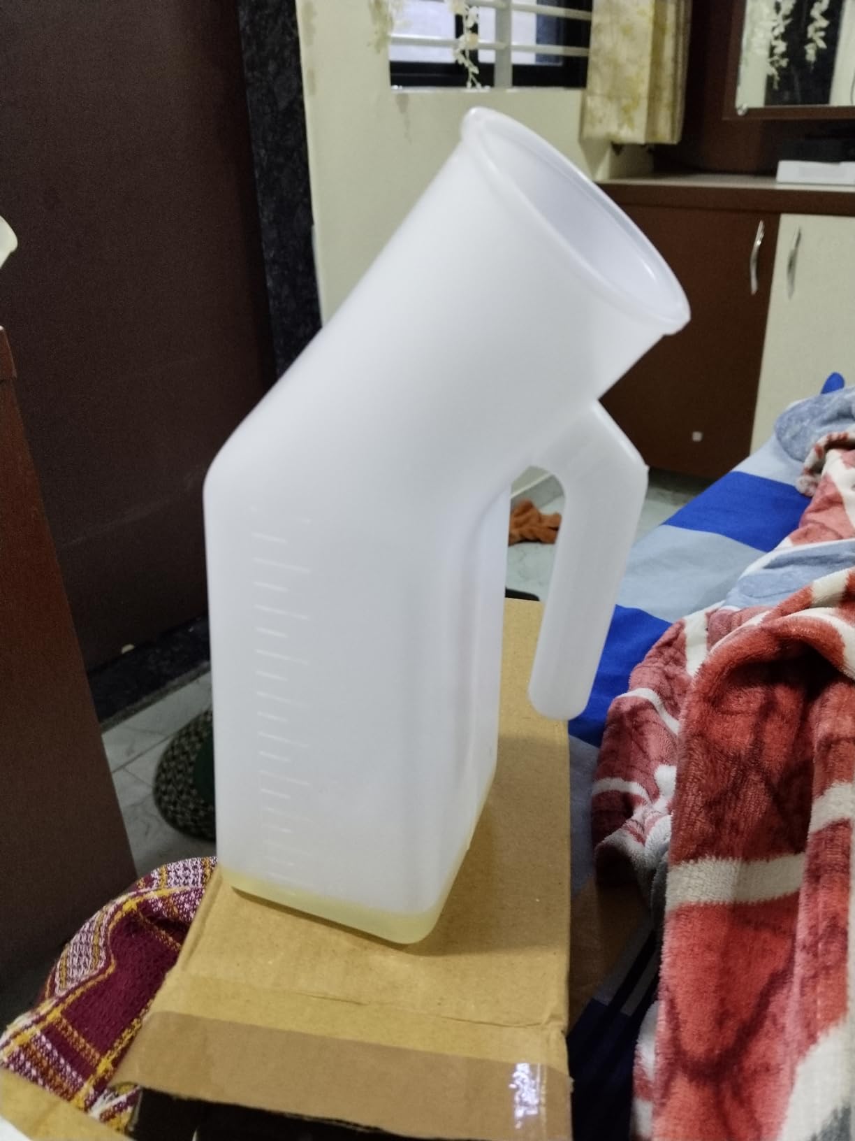 Widely Pure Urine Pot 1000 ml Male and female Urine Collector for bed ...