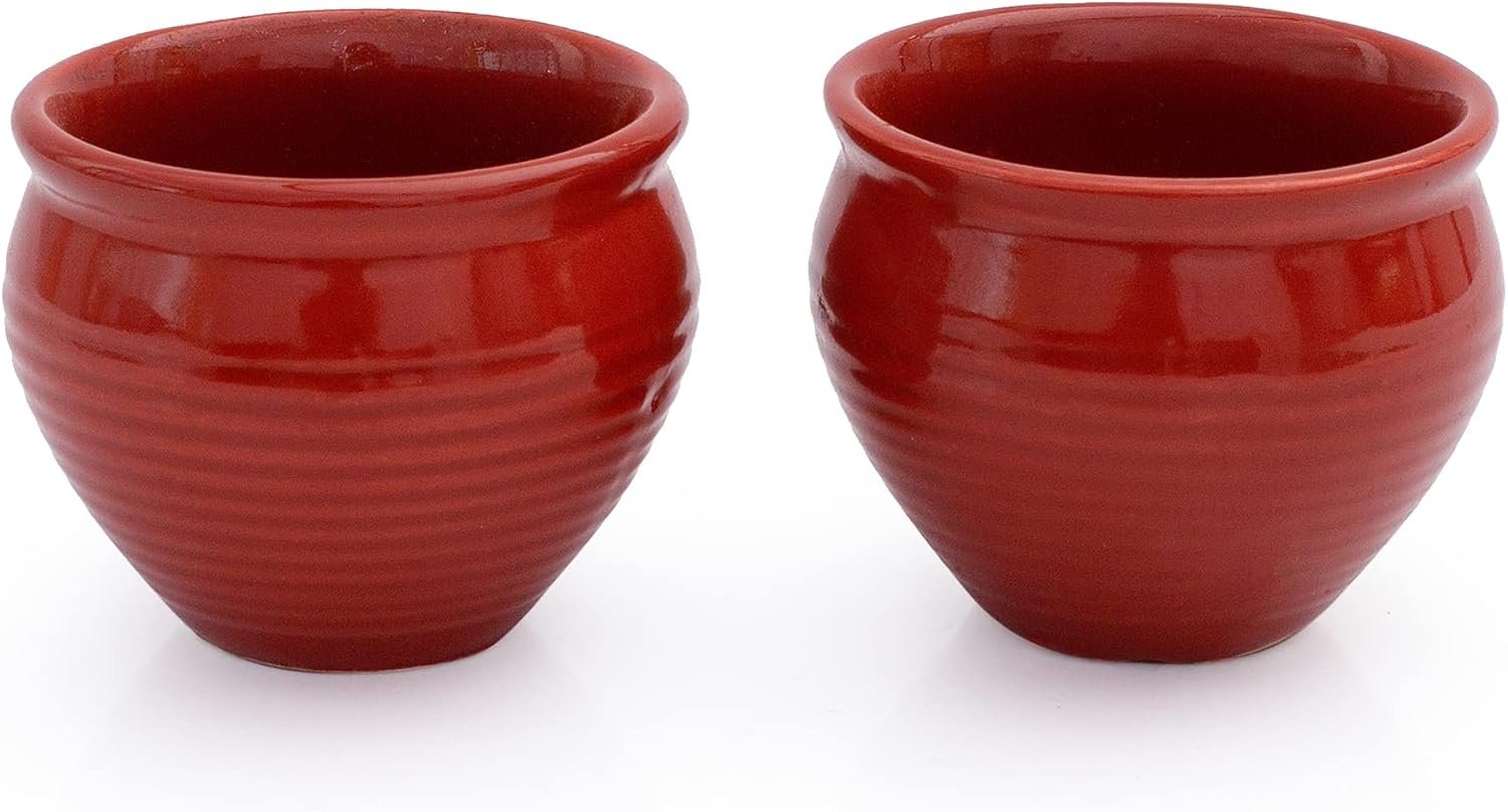Amazon.com | Handmade Kulhar Kulhad Chai Tea Coffee Mug Cup Cantaritos ...