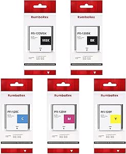 Amazon.com: PFI-120 Pigment Ink Tank 130ml Set PFI-120MBK PFI-120BK PFI-120C PFI-120M PFI-120Y ...