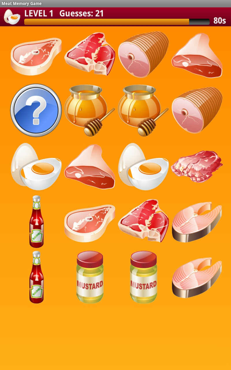 Meat Memory Game - App on Amazon Appstore