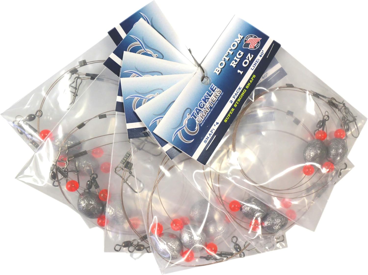 Amazon.com : Tackle Crafters Fishing Bottom Rigs Stainless Steel ...