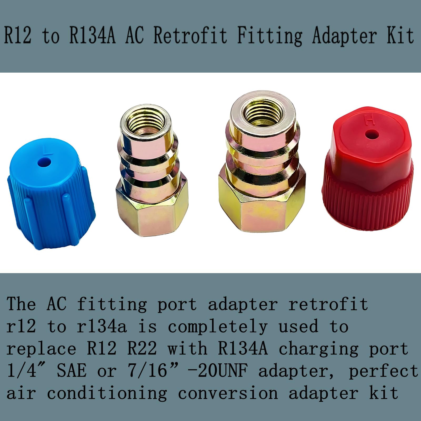 R12 To 134a Adapter Fittings R12 To R134A AC Adapter Kit - AC Retrofit ...