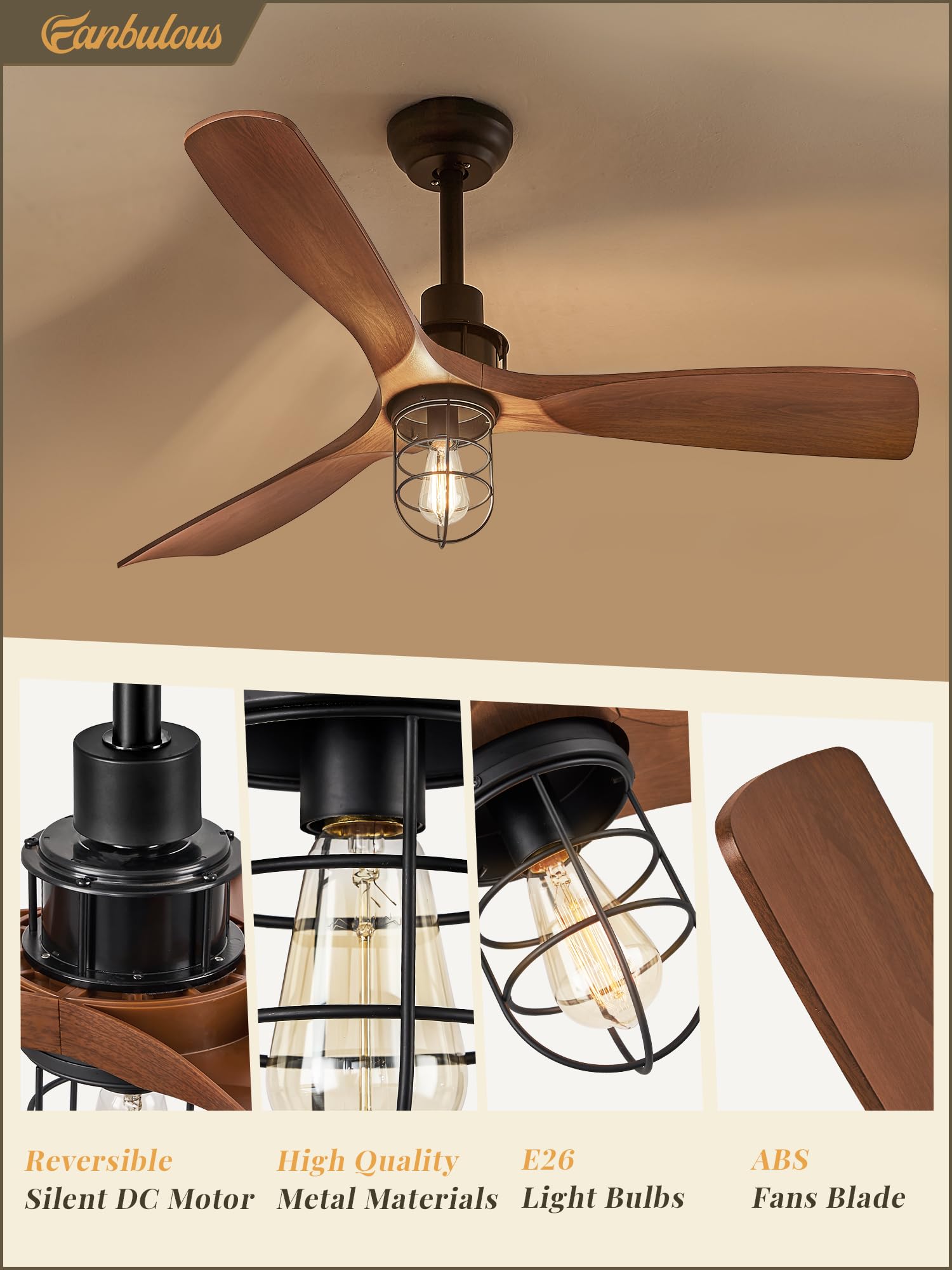 Snapklik.com : Fanbulous 52Inch Ceiling Fans