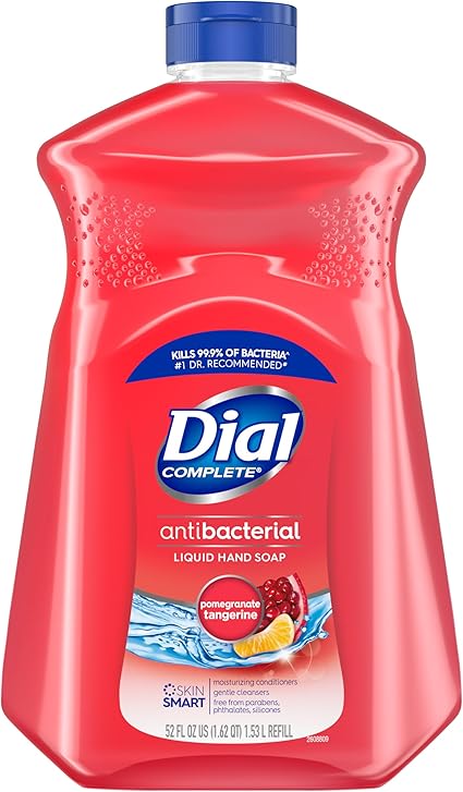Dial Antibacterial Liquid Hand Soap Refill, Pomegranate & Tangerine, 1 ...