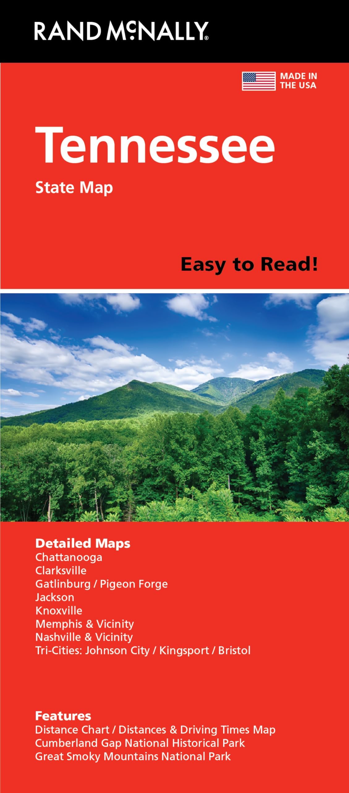 Amazon.com : Rand McNally Easy To Read Folded Map: North Carolina State ...