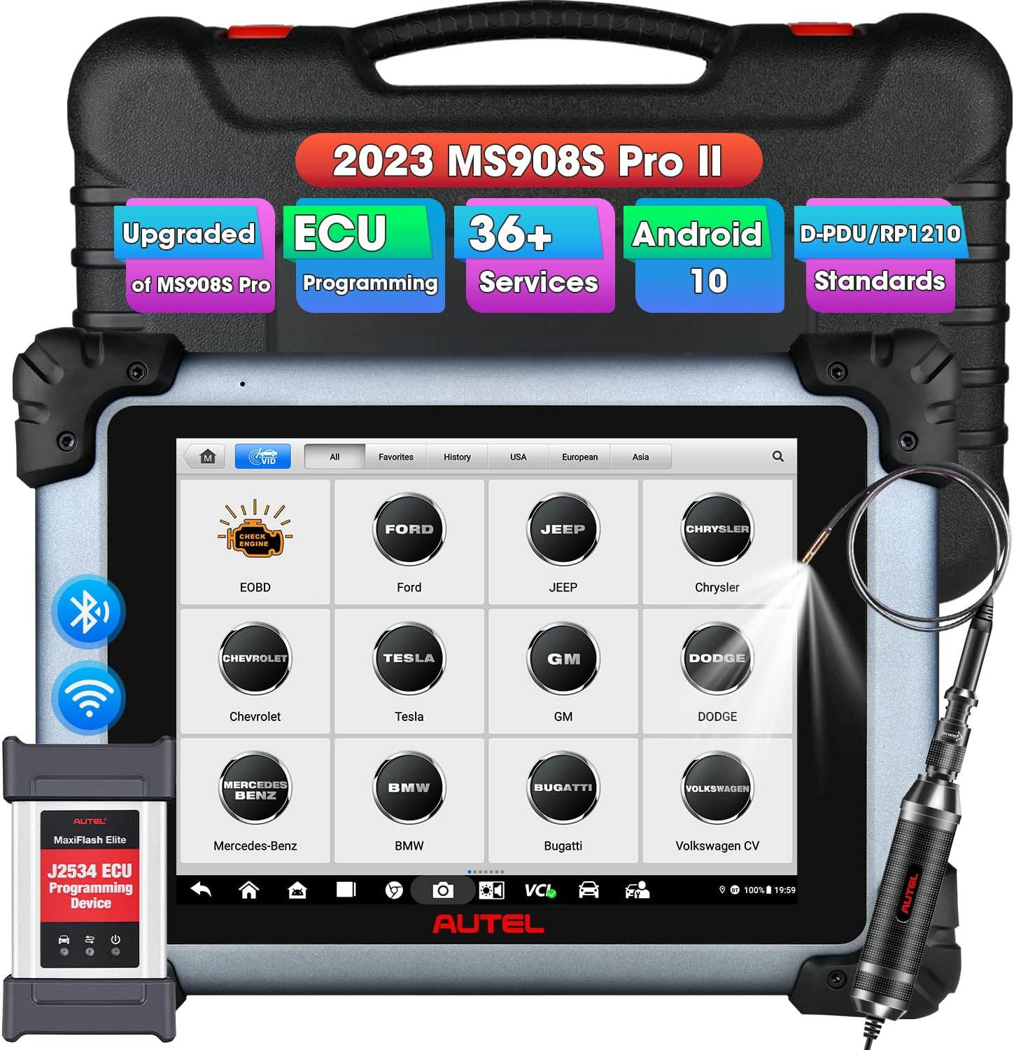 Amazon.com: Autel MaxiSys MS908S Pro II Diagnostic Scan Tool with MV108 ...