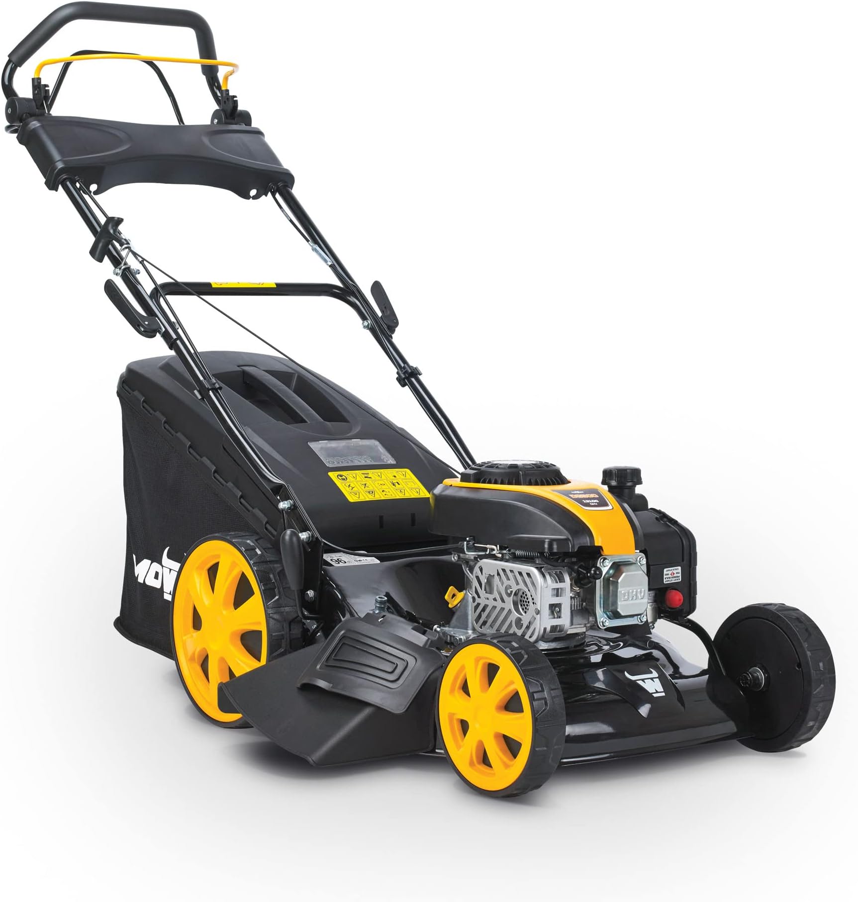 Mowox® PM 4650 SHW Tondeuse à Essence 3 en 1 avec Roues motrices, 46 cm ...