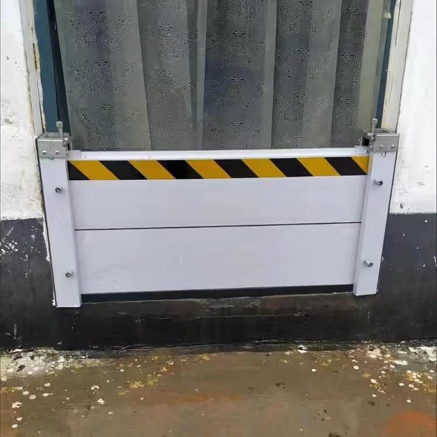 Amazon.com: Flood Control Barrier Aluminum Baffle, Garage Flood Stopper ...