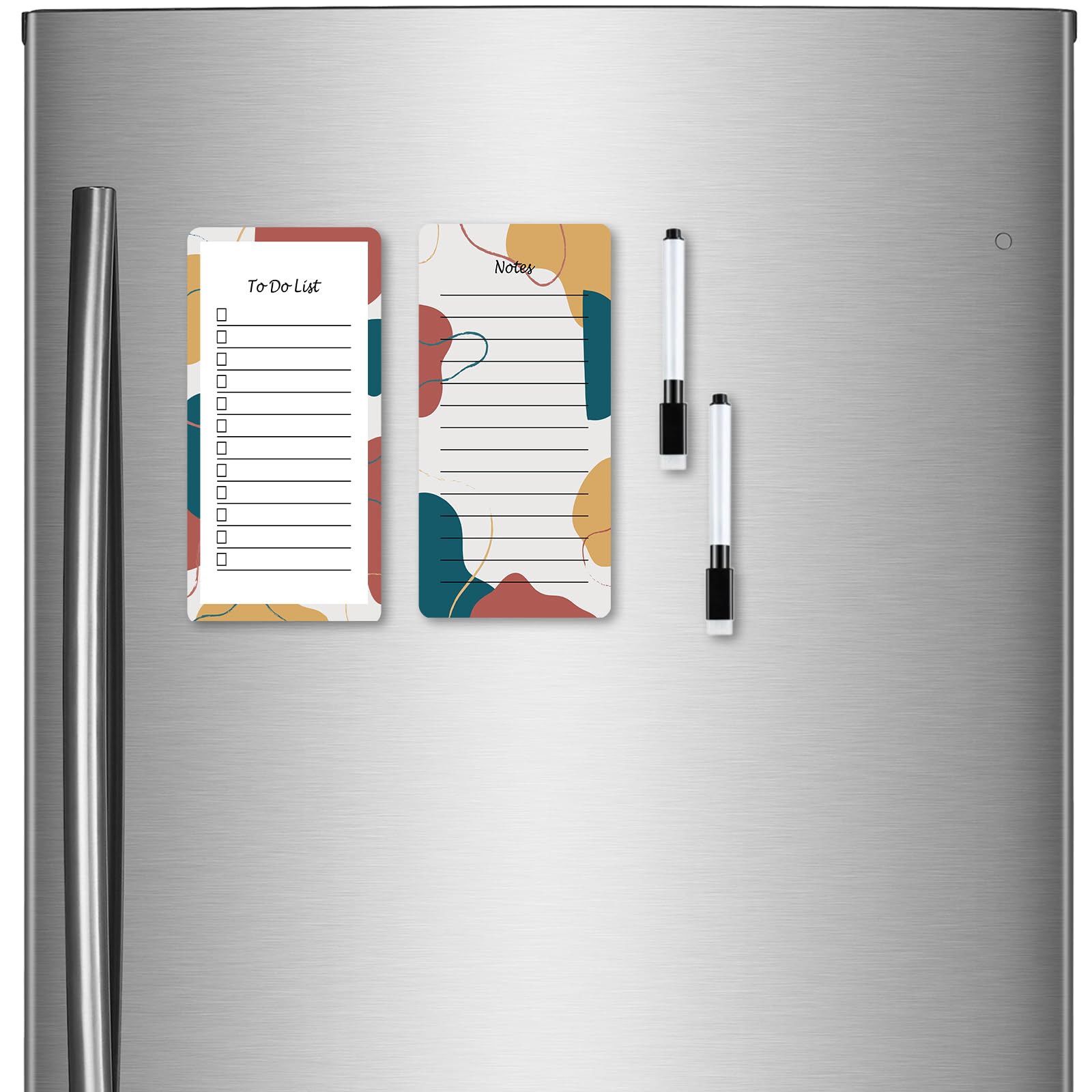 Windup Magnetic to Do List Shopping List Combo– Reusable Dry-Erase ...