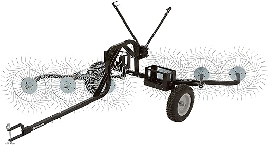 Amazon.com : Yard Tuff 55 Inch V-Shaped Steel Tow Behind Acreage Rake ...