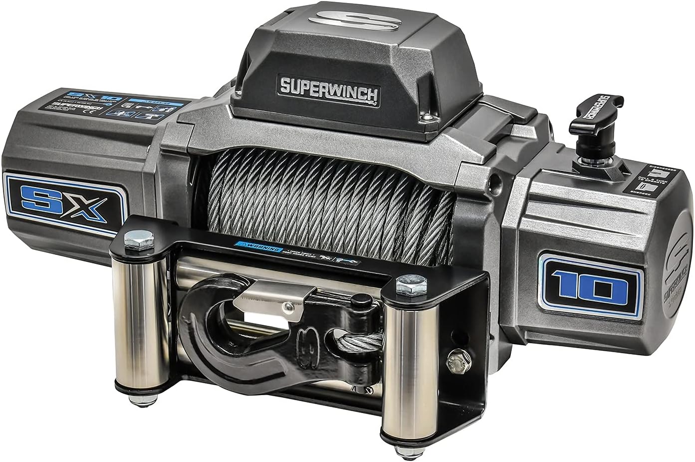 Amazon.com: Superwinch 1710200 SX10 12VDC Winch 10,000 lb/4,536 kg ...