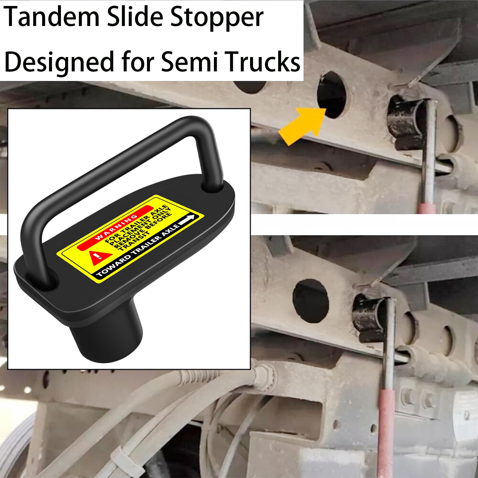 Trailer Tandem Slide Stopper, Tandem Axle Stop Lock Pin