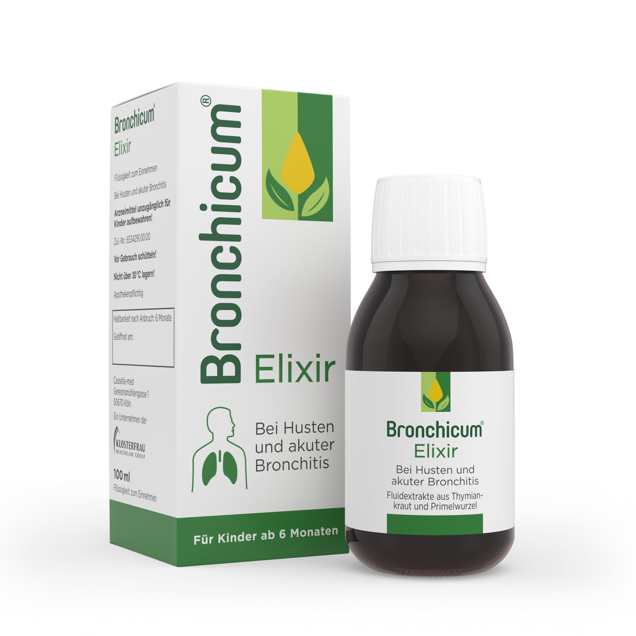 Bronchicum Elixir | Hustensaft mit Thymian & Primel bei akuter ...