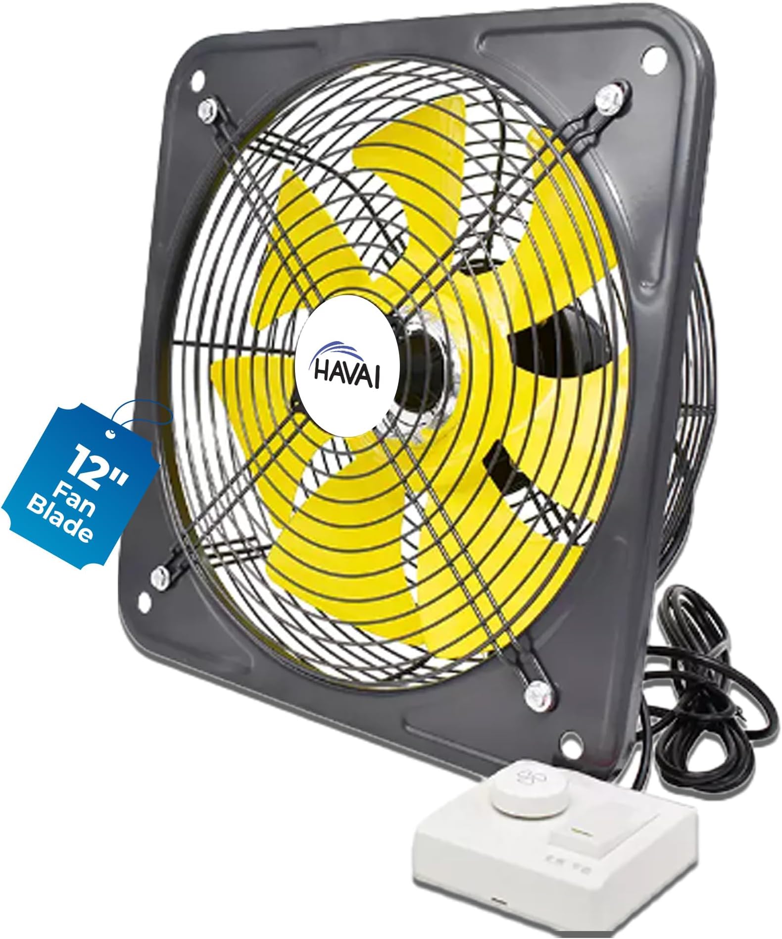 Global Industrial Portable Ventilation 12" Fan with 32' Flexible ...