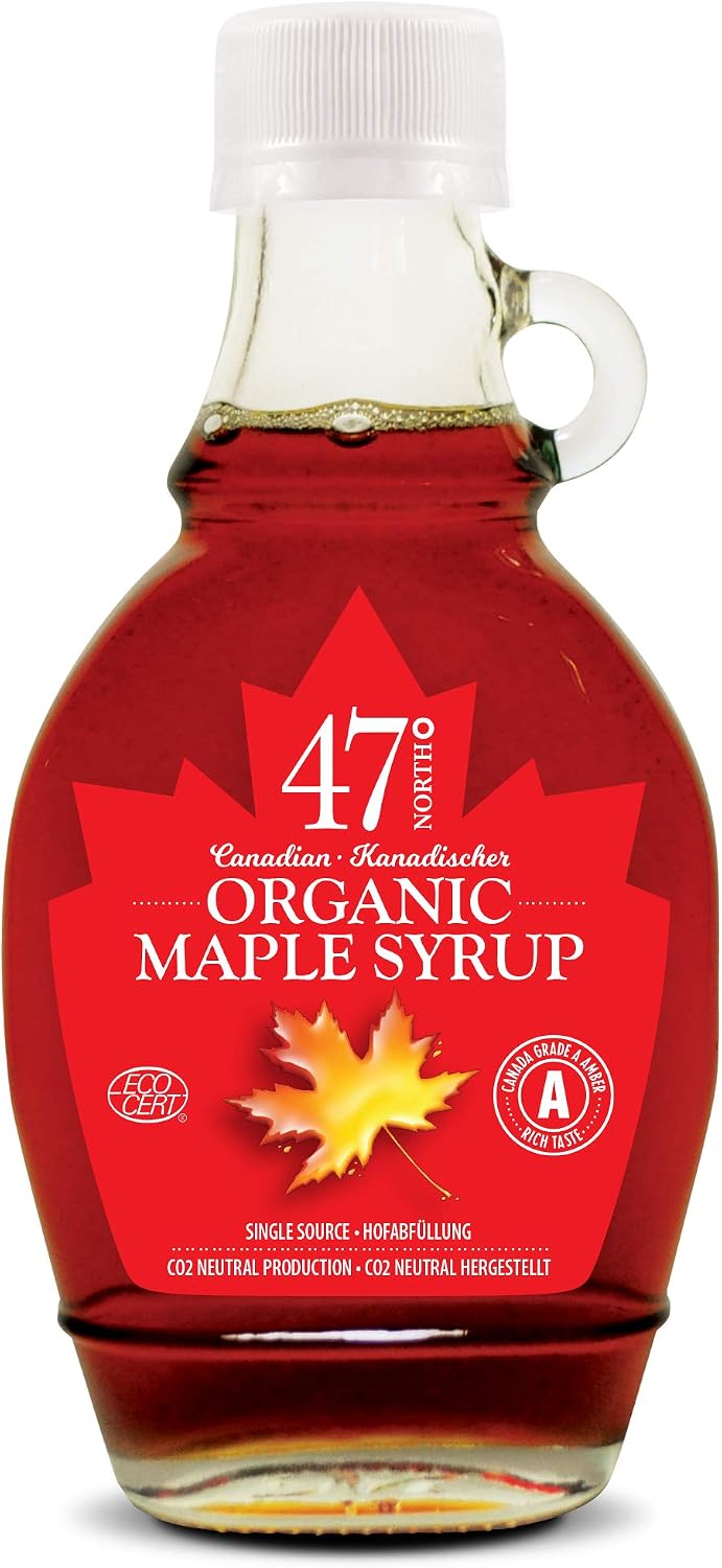 47° North Single Source Organic Canadian Maple Syrup Grade A (250g ...