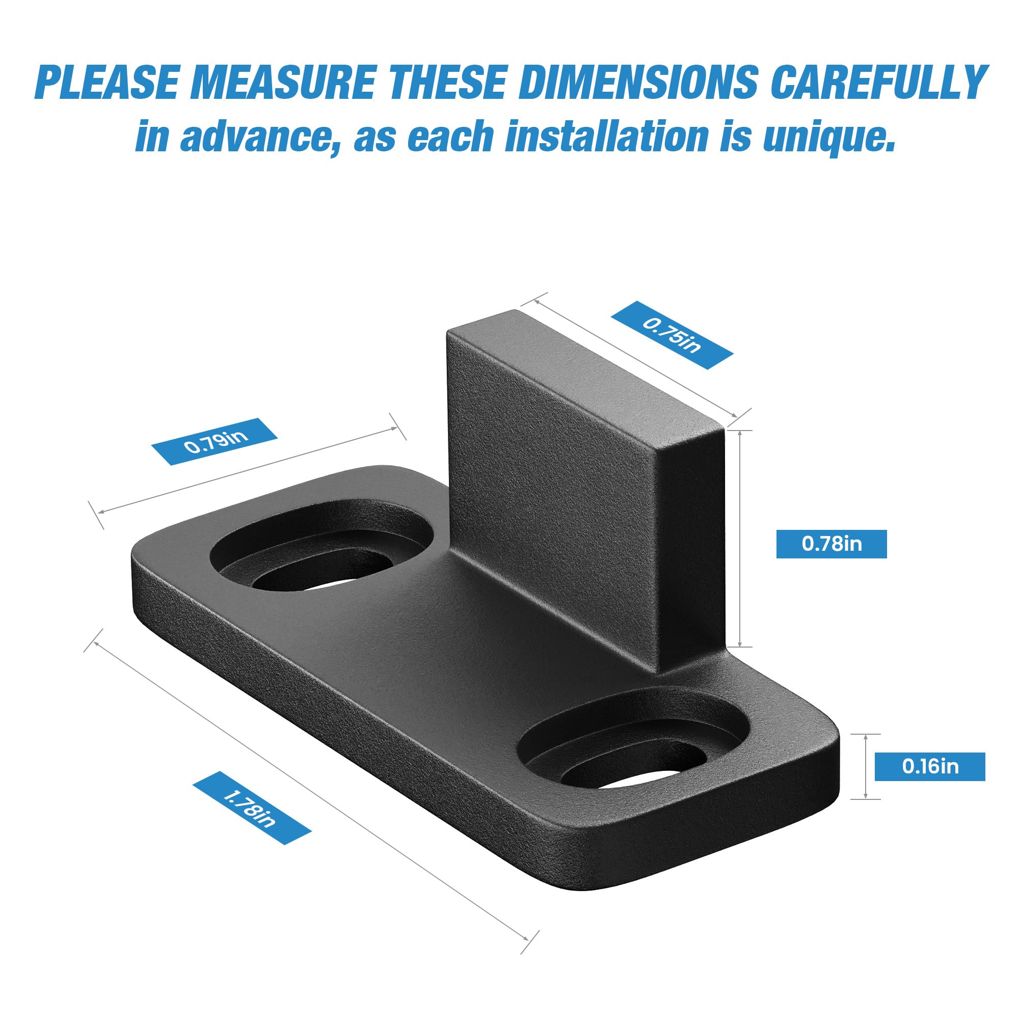 Snapklik.com : Universal Sliding Barn Door Floor Guide Floor Mount Fit ...