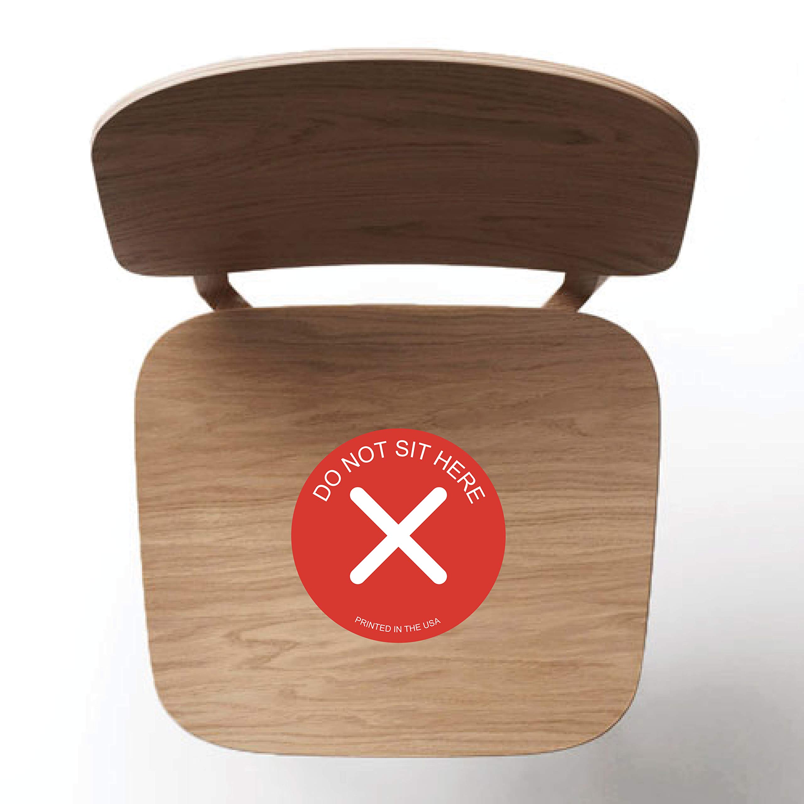 Sticky Brand Do Not Sit Here Sign Sticker – Social Distancing Chair ...